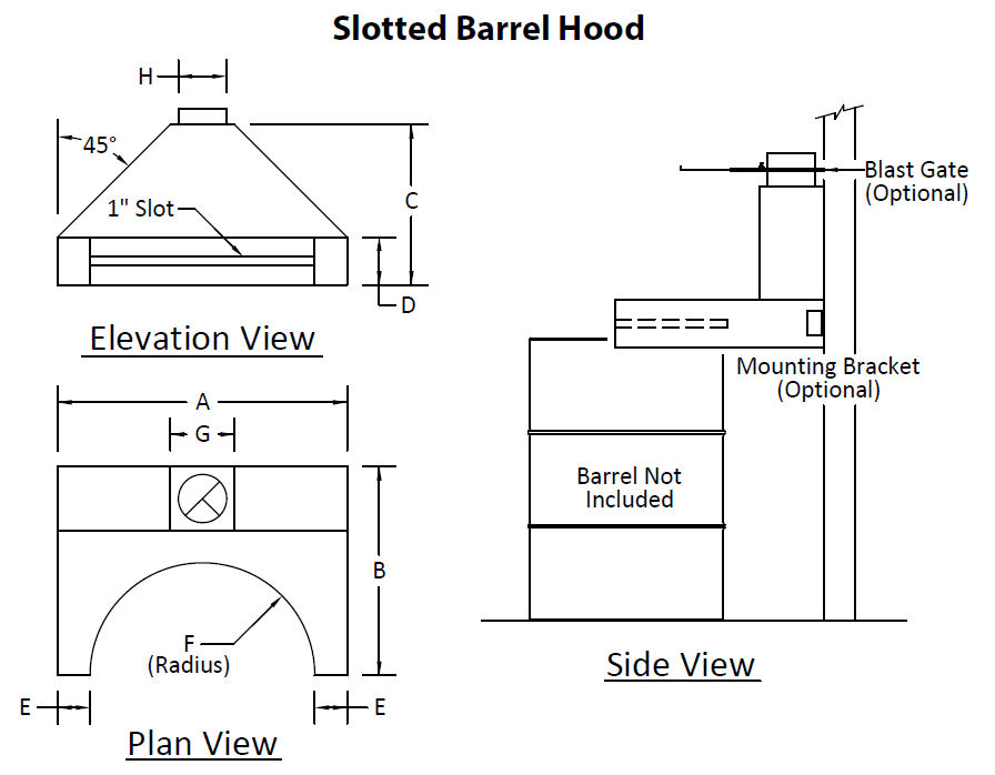 Slotted Barrel Hood